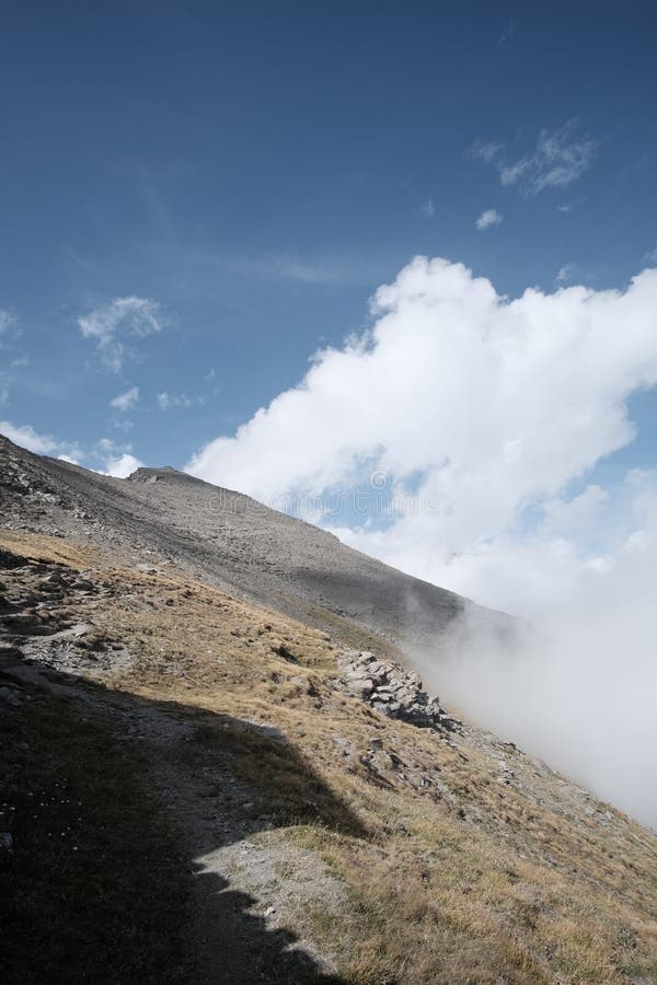 Trekking on the Rocciamelone Stock Image - Image of adventure, nature ...