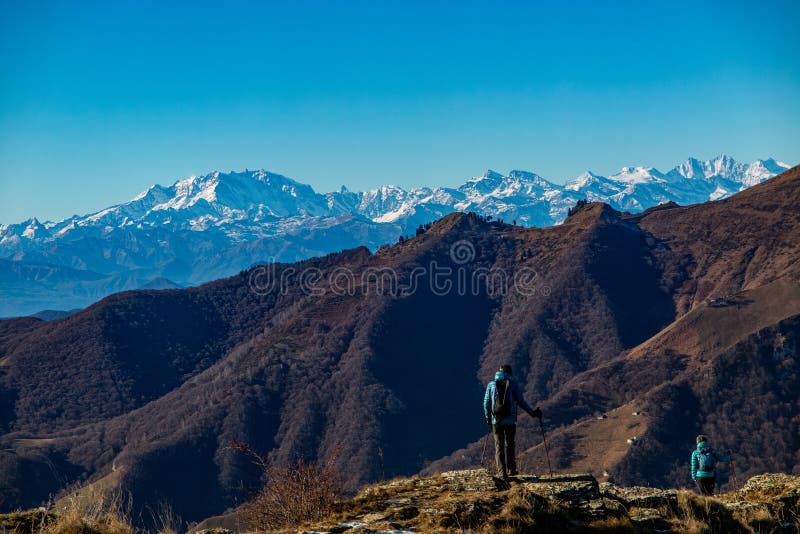 View of Sasso Gordona Mountain in the Italian Alps Editorial ...