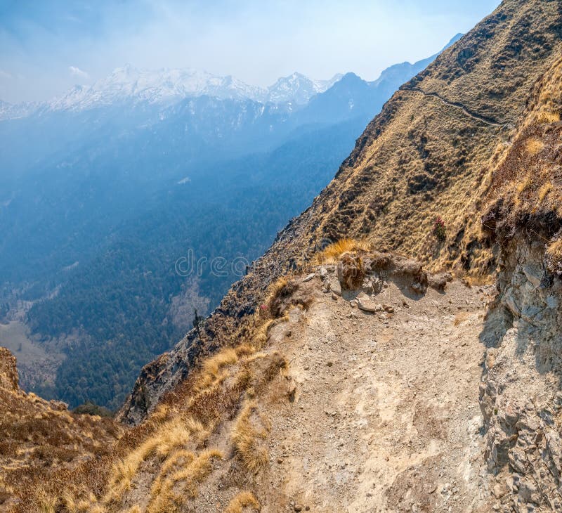 Trekking Trails in Himalaya Stock Photo - Image of height, high: 42279228