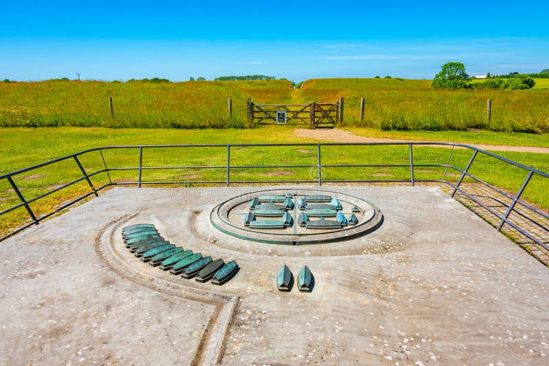 Trelleborg Viking Ring Fortress in Denmark Stock Image - Image of ...