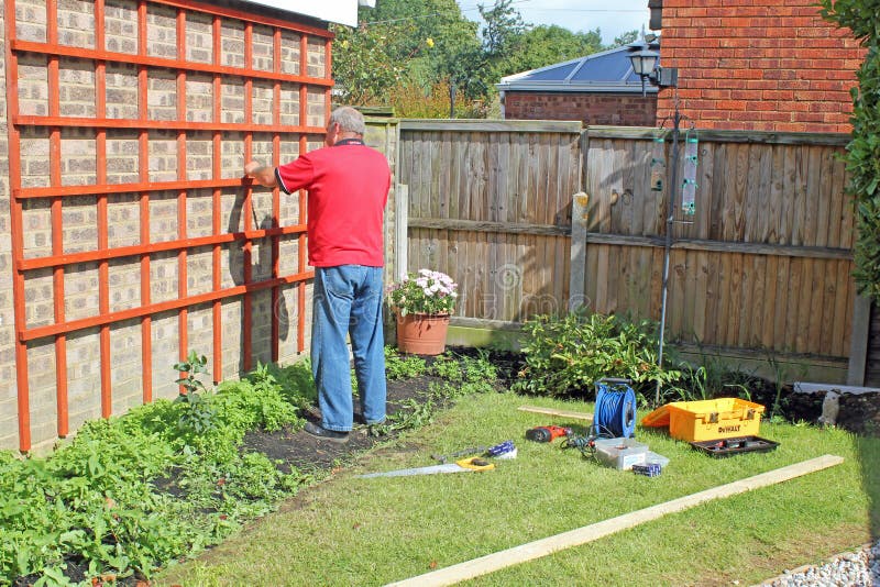 Trellis Work editorial photo. Image of business, carpentry - 25688561