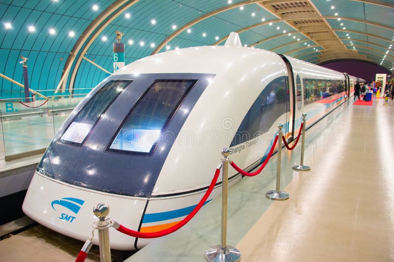Trem De Shanghai Maglev, China Fotografia Editorial - Imagem de linha ...