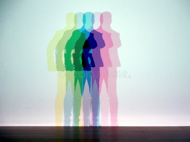 Trembling Effect of a Person S Shadow Stock Illustration - Illustration ...