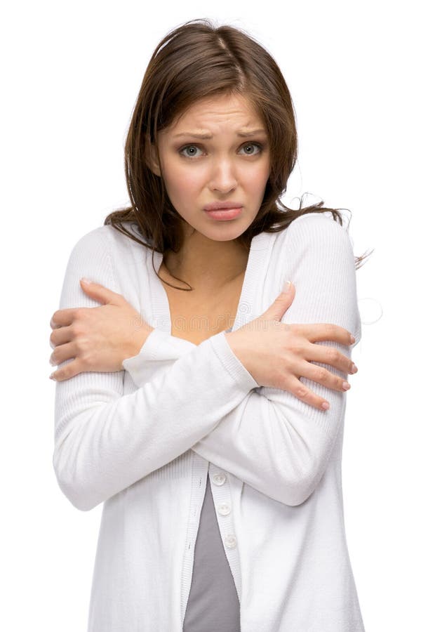 Trembling girl stock image. Image of illness, attractive - 38843869