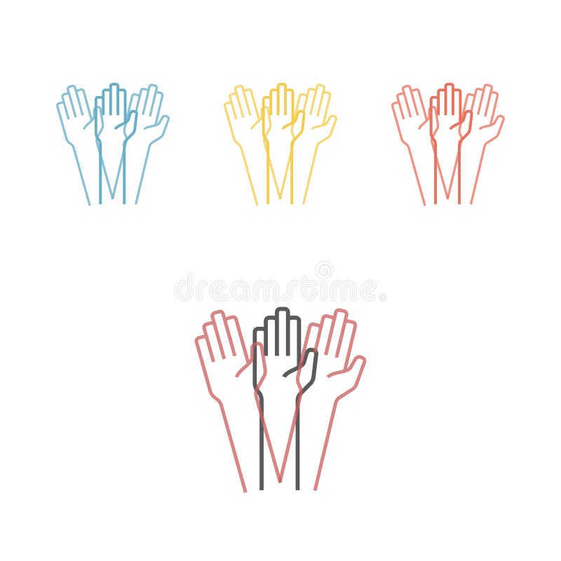 Tremor Hands. Vector Illustration Stock Vector - Illustration of ...