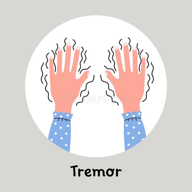 Tremor, Shivering on the Hands, Trembling. Symptom of the Disorders or ...
