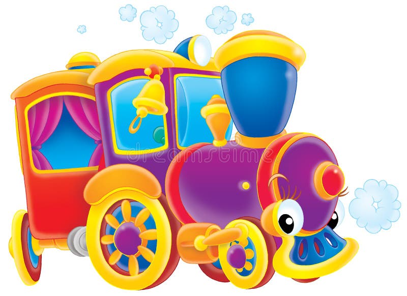 Tren animado ilustración del vector. Ilustración de cuadro - 33925133
