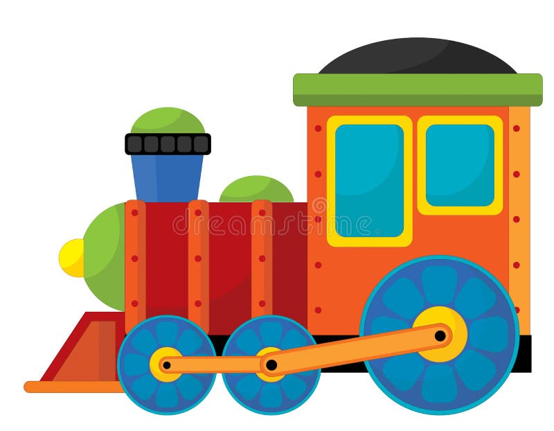 Tren De La Historieta - Caricatura Stock de ilustración - Ilustración ...