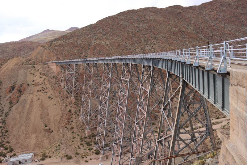 Viaducto La Polvorilla stock photo. Image of argentina - 261263794