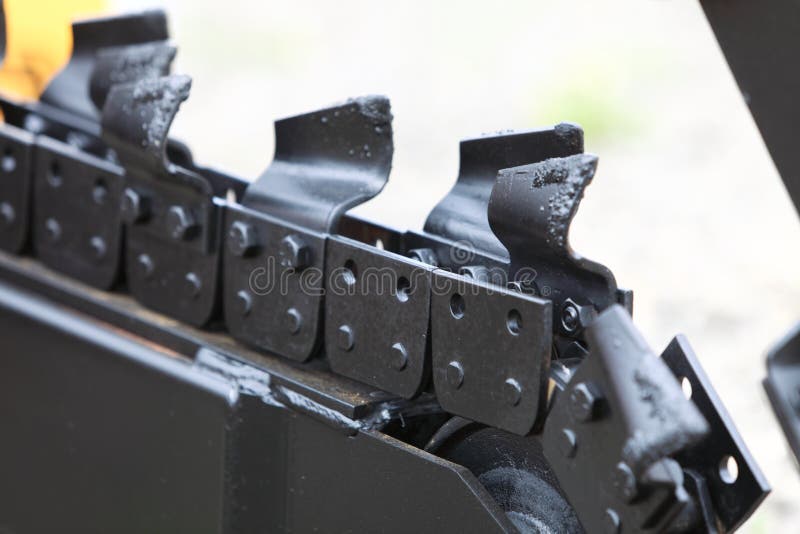 Trench Digger Machine for Trenching Stock Photo - Image of tool ...