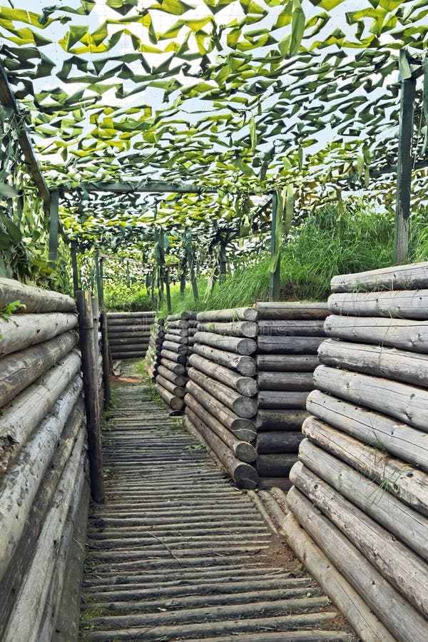 The trench stock photo. Image of modern, fortification - 75590264