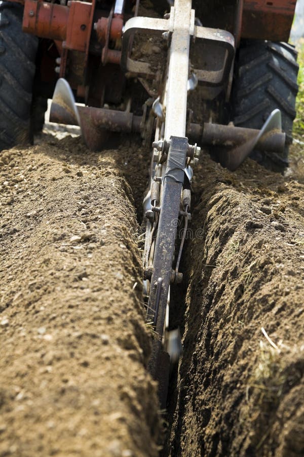 Trenching! editorial photography. Image of industrial - 24142257