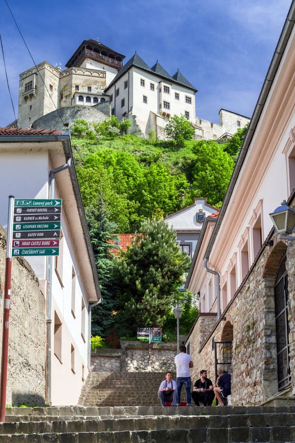 Trencin castle, Slovakia editorial photo. Image of slovakia - 96549346