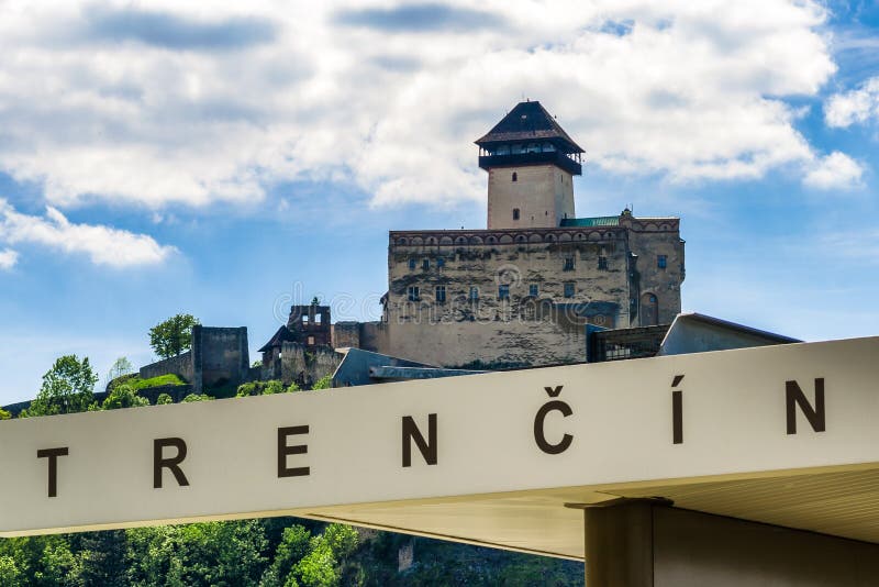 TRencin castle, Slovakia editorial stock image. Image of historical ...