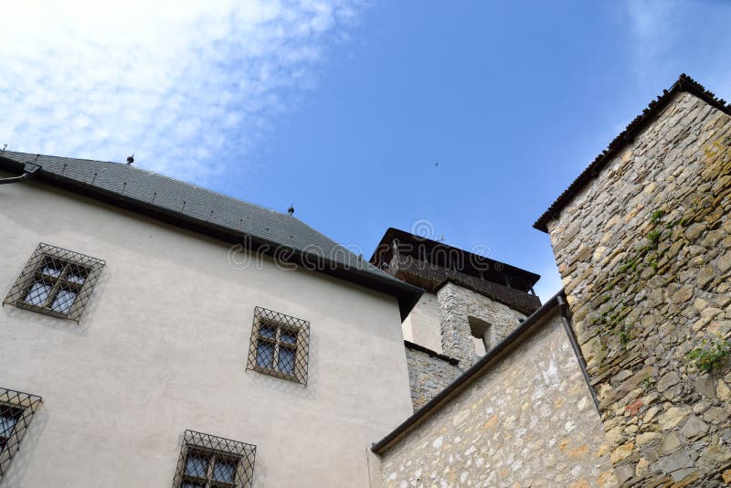 Trencin Castle stock image. Image of background, printing - 53939925