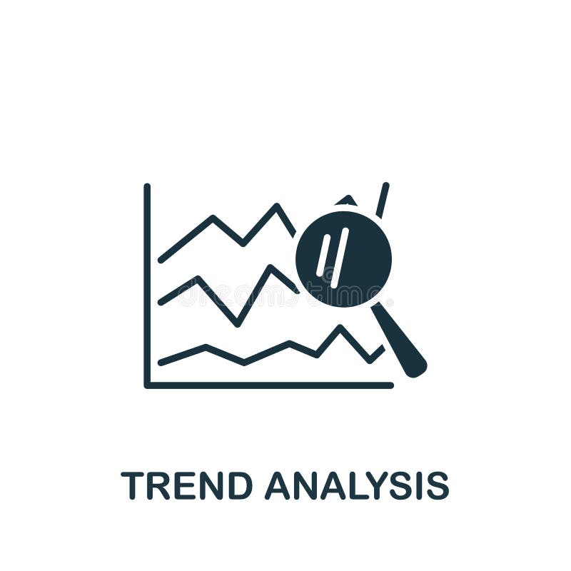 Trend Analysis Icon. Monochrome Simple Icon for Templates, Web Design ...