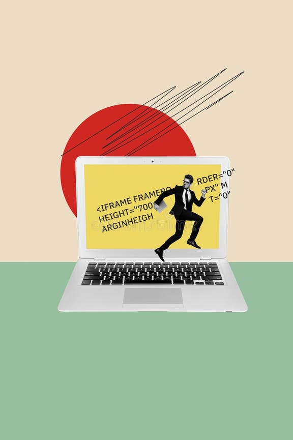 Trend Artwork Composite Sketch Image 3D Photo Collage of Young Office ...