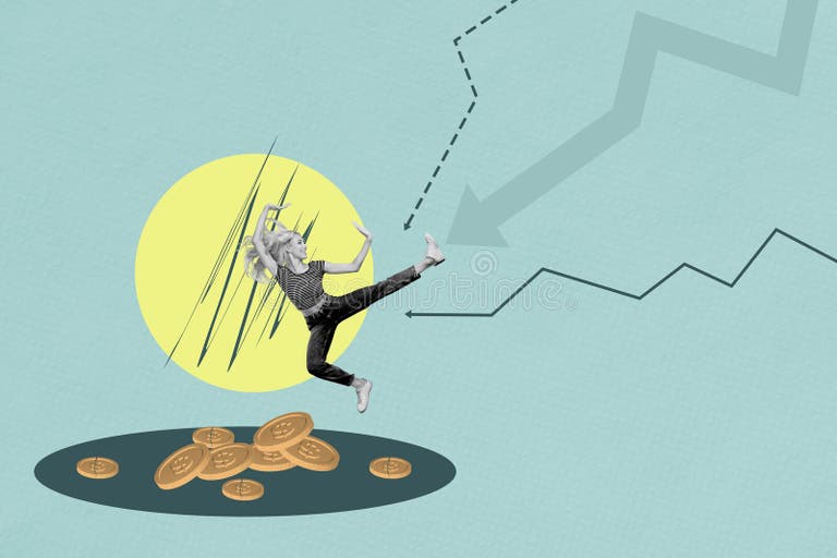 Trend Artwork 3D Photo Collage Image of Black White Young Lady Kick Leg ...