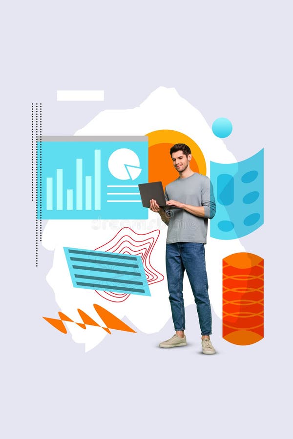 Trend Artwork Image Composite Collage of Workspace Interface Project ...