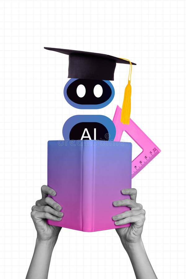 Trend Artwork Template Collage Sketch of Hand Hold Open Book Read Bot ...