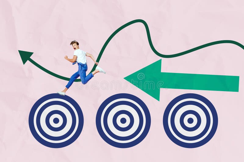 Trend Artwork Template Design Collage Sketch of Young Guy Excited Face ...