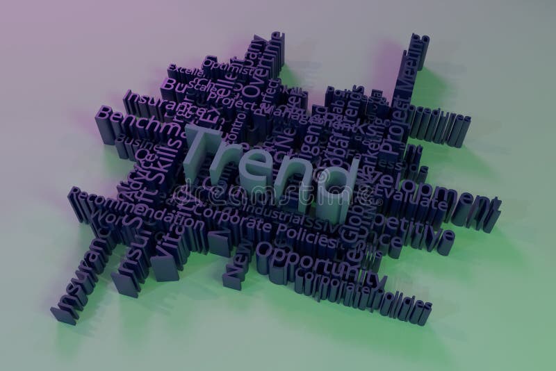 Trend, Business Keyword Words Cloud. for Web Page, Graphic Design ...