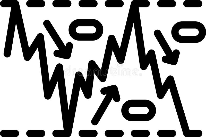 Trend Chart Vector Icon stock vector. Illustration of report - 388694562