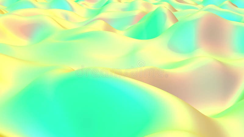 Trend Color Wave Bg Intro 3d Stock Illustration - Illustration of water ...
