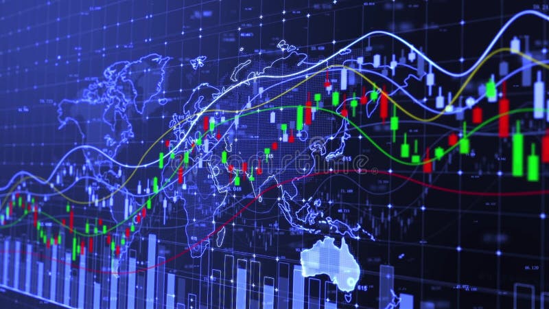 Trend Curve Chart of Financial Securities and Stock Market Stock ...