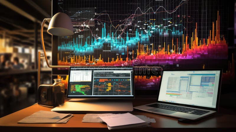 Trend data variable stock illustration. Illustration of statistics ...