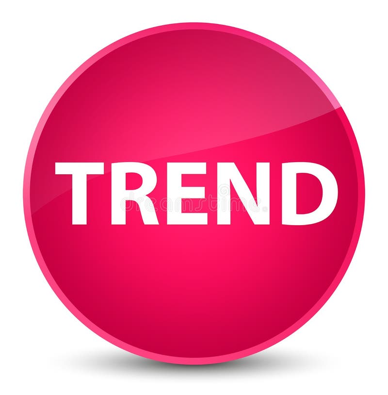 Trend Elegant Pink Round Button Stock Illustration - Illustration of ...