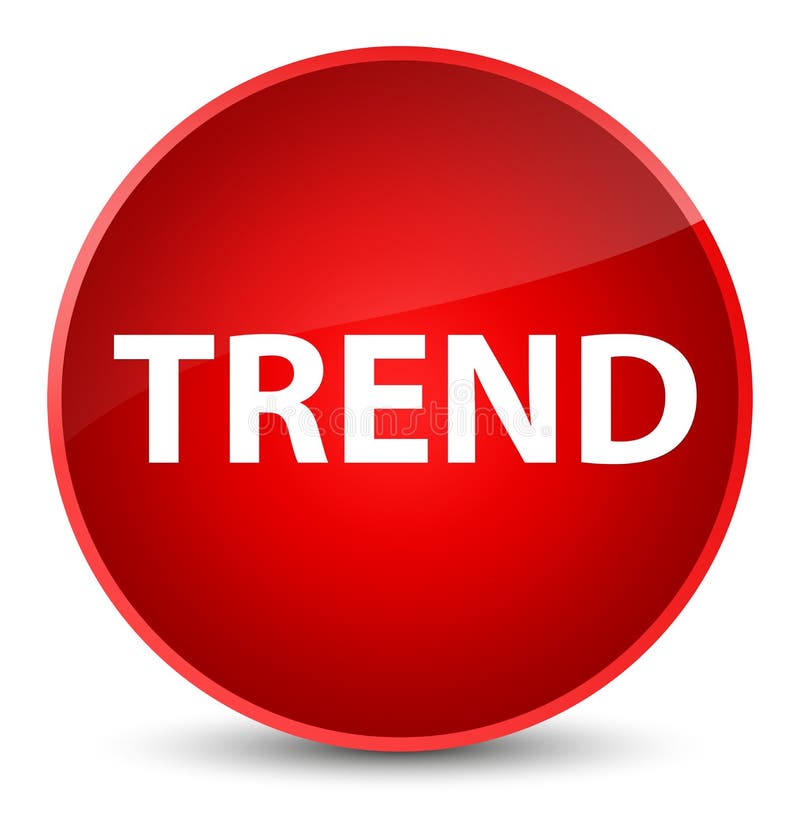 Trend Elegant Red Round Button Stock Illustration - Illustration of ...