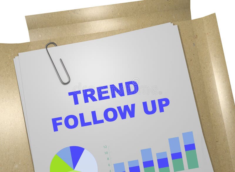 Trend Follow Up concept stock illustration. Illustration of indicator ...