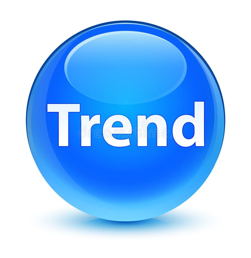 Trend Glassy Cyan Blue Round Button Stock Illustration - Illustration ...