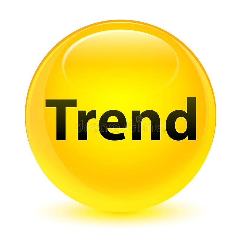 Trend Glassy Yellow Round Button Stock Illustration - Illustration of ...