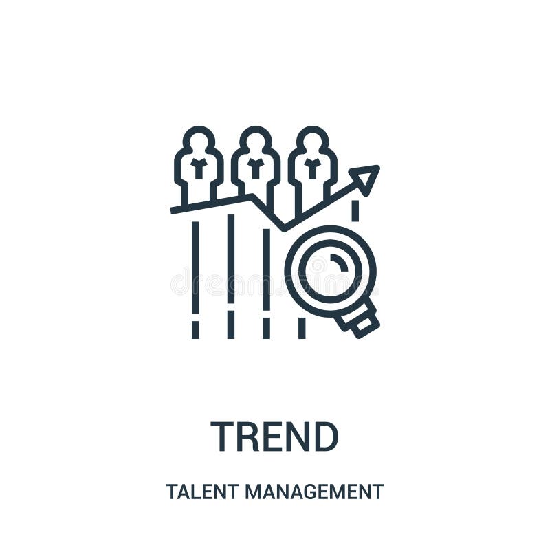 Trend Icon Vector from Talent Management Collection. Thin Line Trend ...