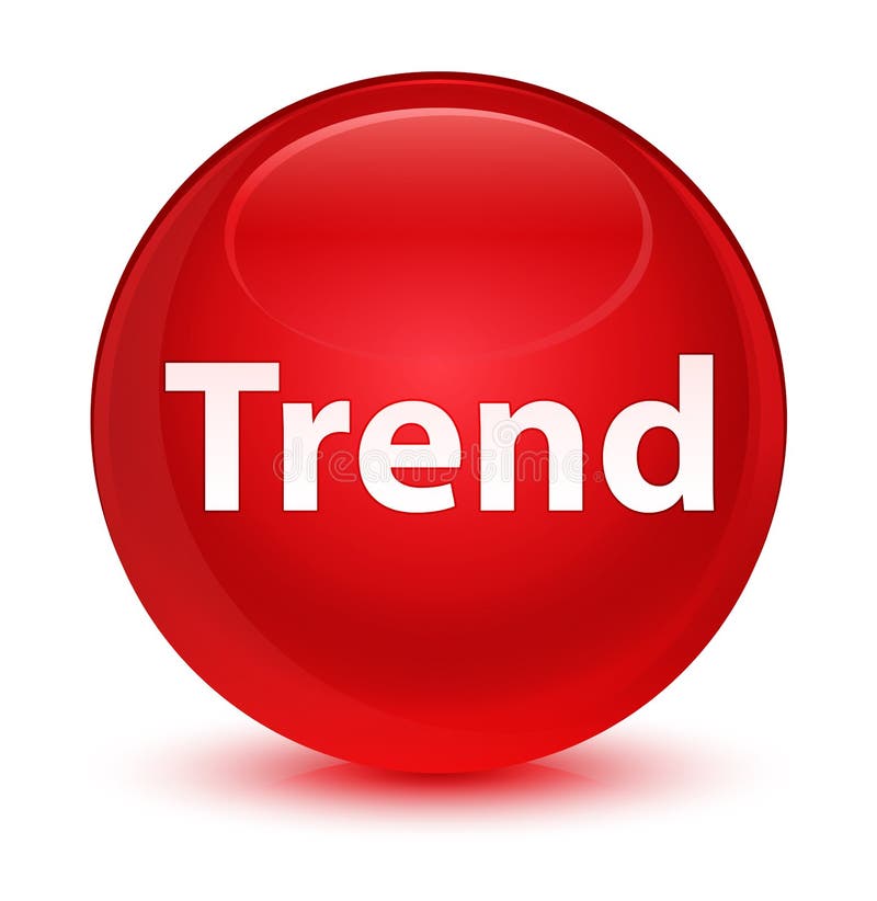 Trend Glassy Red Round Button Stock Illustration - Illustration of ...