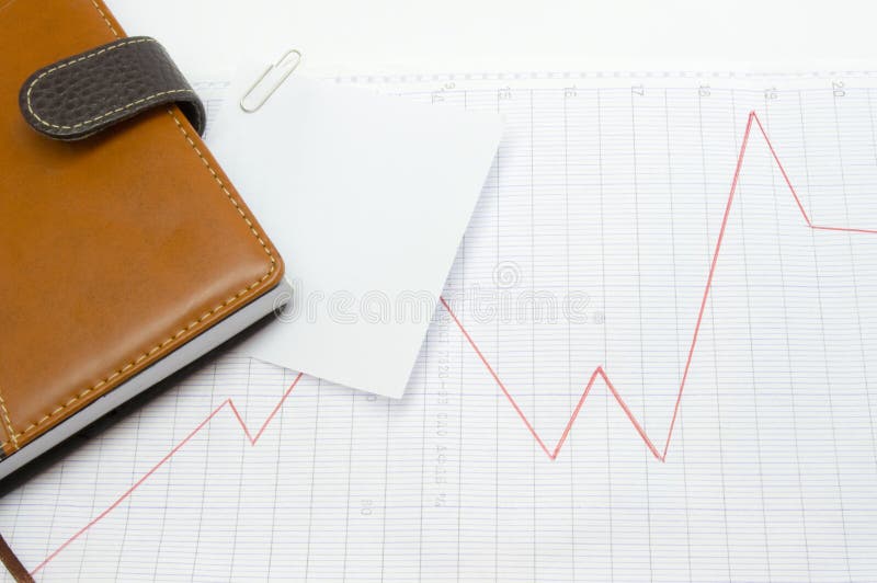 Trend Line on the Marked Paper. Stock Photo - Image of diagram ...