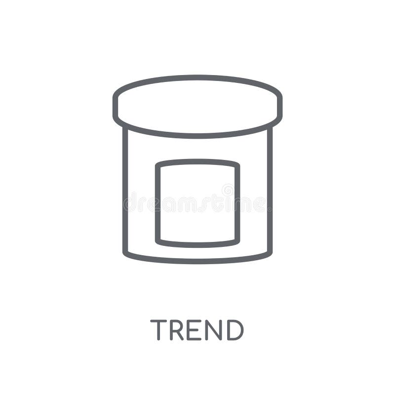 Trend Linear Icon. Modern Outline Trend Logo Concept on White Ba Stock ...