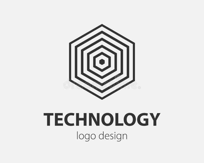 Trend Logo Vector Hexagon Tech Design. Technology Logotype for Smart ...