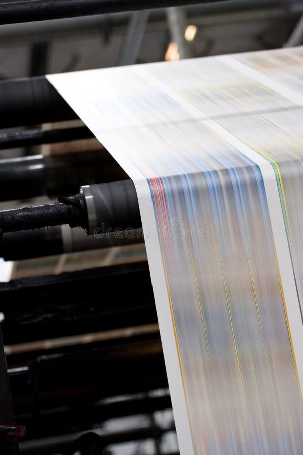 Trend Offset Printing stock image. Image of press, speed - 20026871