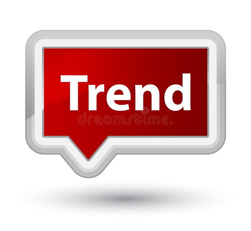 Trend Prime Red Banner Button Stock Illustration - Illustration of ...