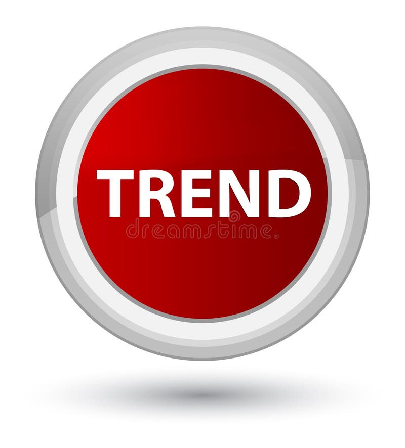 Trend Prime Red Round Button Stock Illustration - Illustration of media ...
