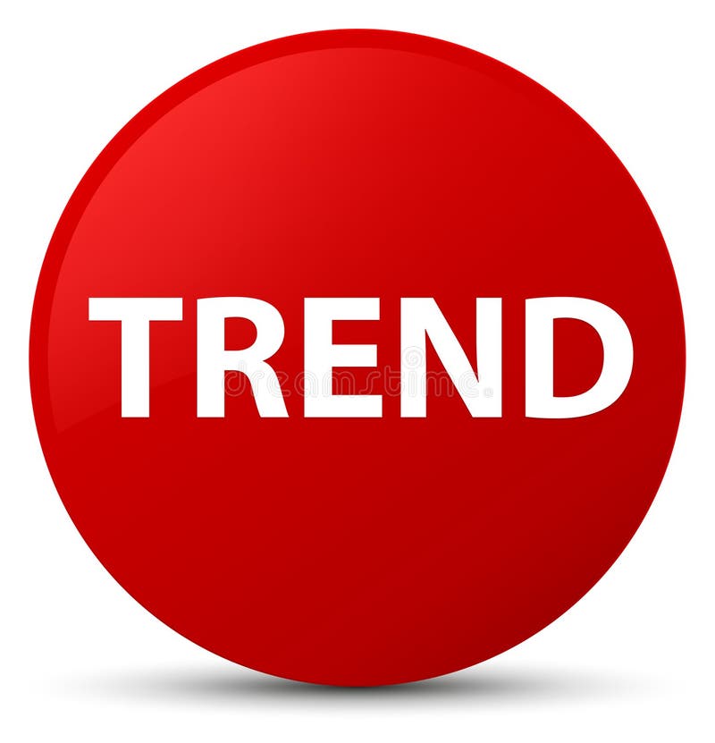 Trend red round button stock illustration. Illustration of developing ...
