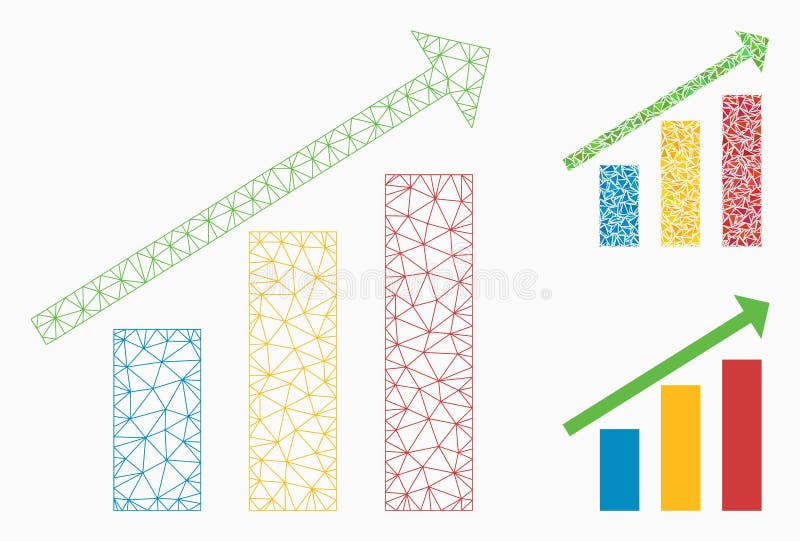 Trend Vector Mesh 2D Model and Triangle Mosaic Icon Stock Vector ...