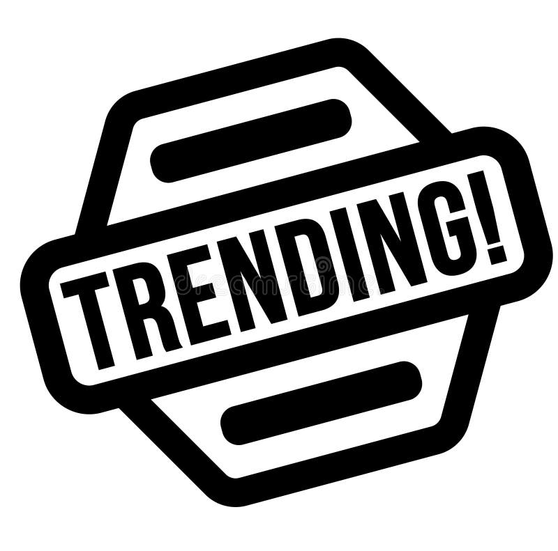 Trending black stamp stock vector. Illustration of latest - 142305334