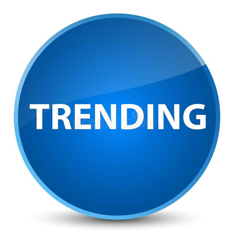 Trending Elegant Blue Round Button Stock Illustration - Illustration of ...