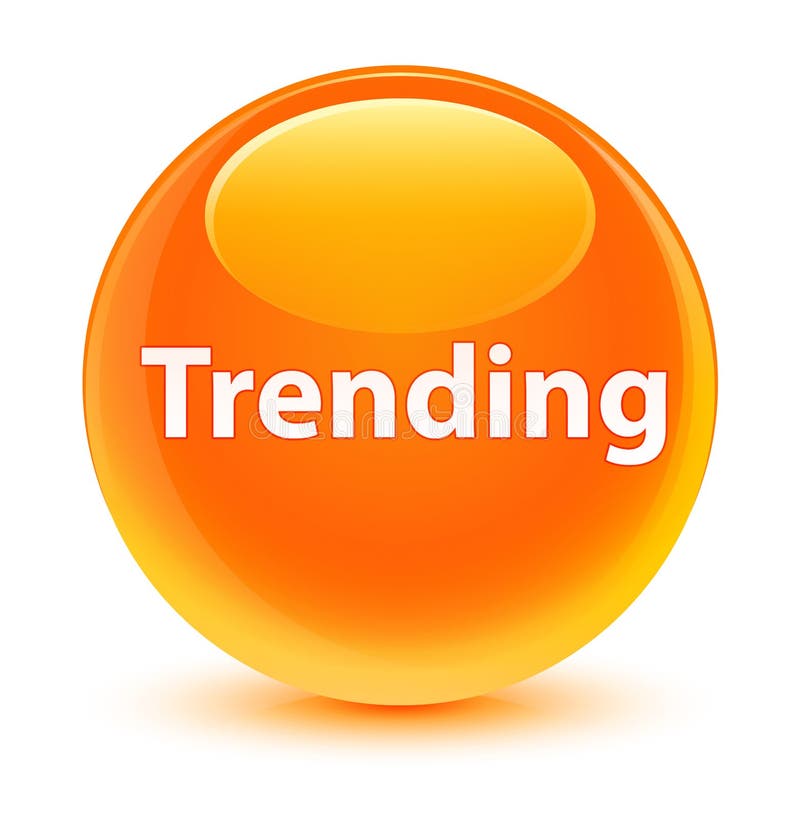 Trending Glassy Orange Round Button Stock Illustration - Illustration ...