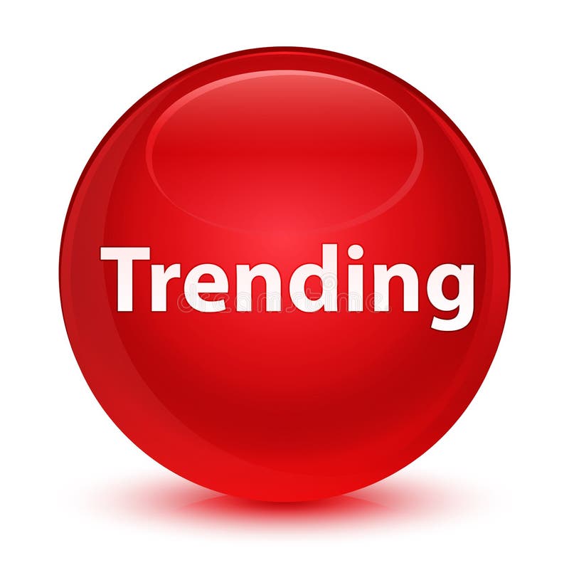 Trending Glassy Red Round Button Stock Illustration - Illustration of ...