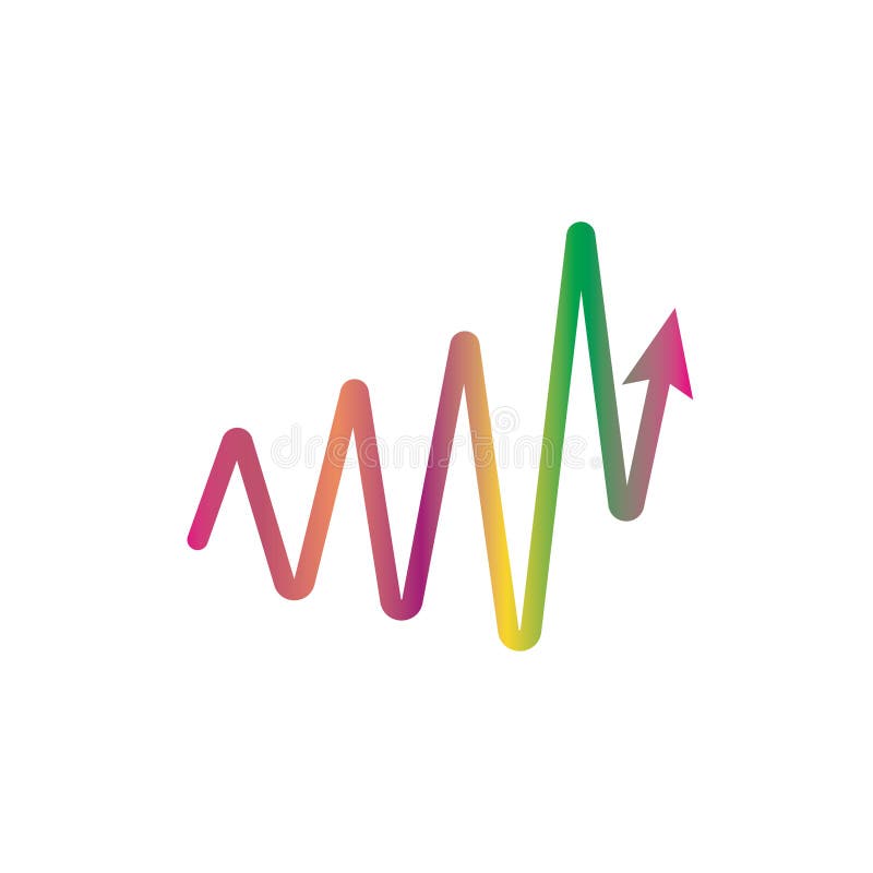 Trending graph icon stock illustration. Illustration of performance ...